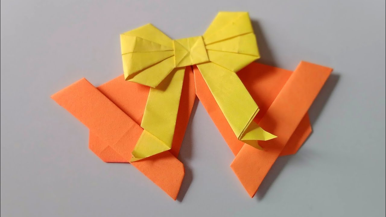 How to make Easy Paper Christmas Bell for Kids | Nursery Craft Ideas ...