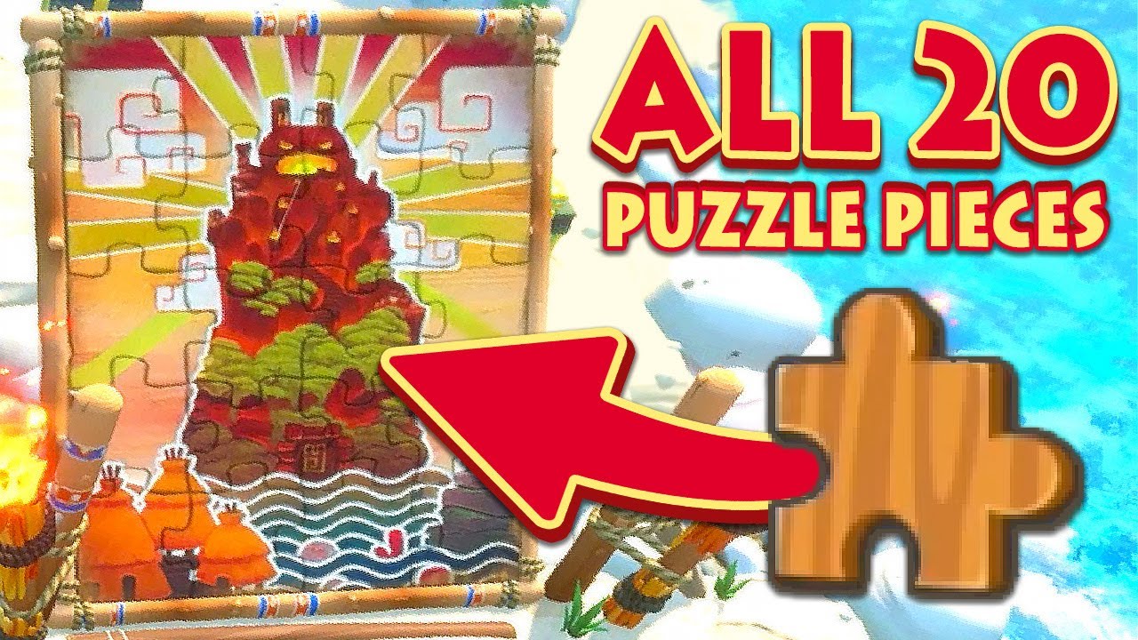 Mario + Rabbids Donkey Kong Adventure - All 20 Puzzle Pieces (100% ...