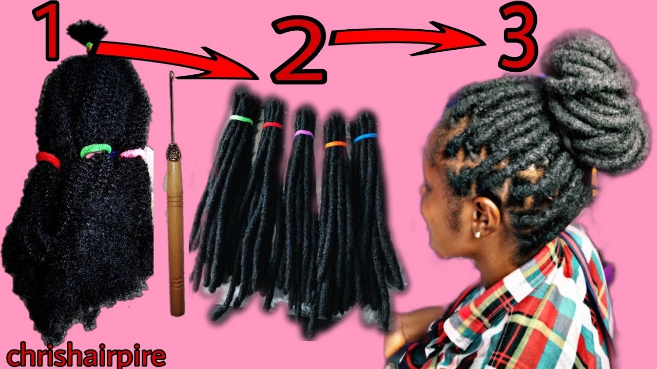 DIY How To Make Dreadlock/ Artificial HandmadDreadlock#/ Crochet ...