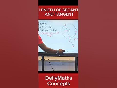 Length of Secant and Tangent EOC Geometry Exam FAST FSA GED - YouTube