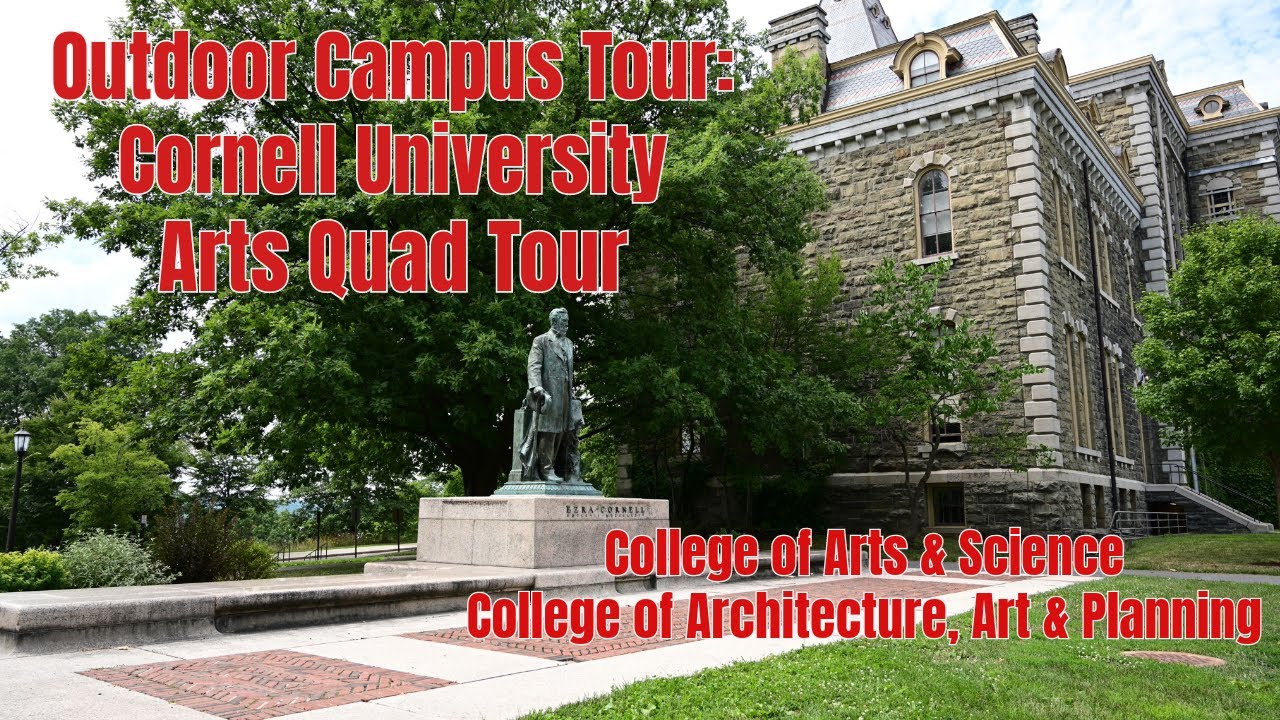 Campus Tour Arts Quad, Cornell University, Outdoor Walkthrough - YouTube