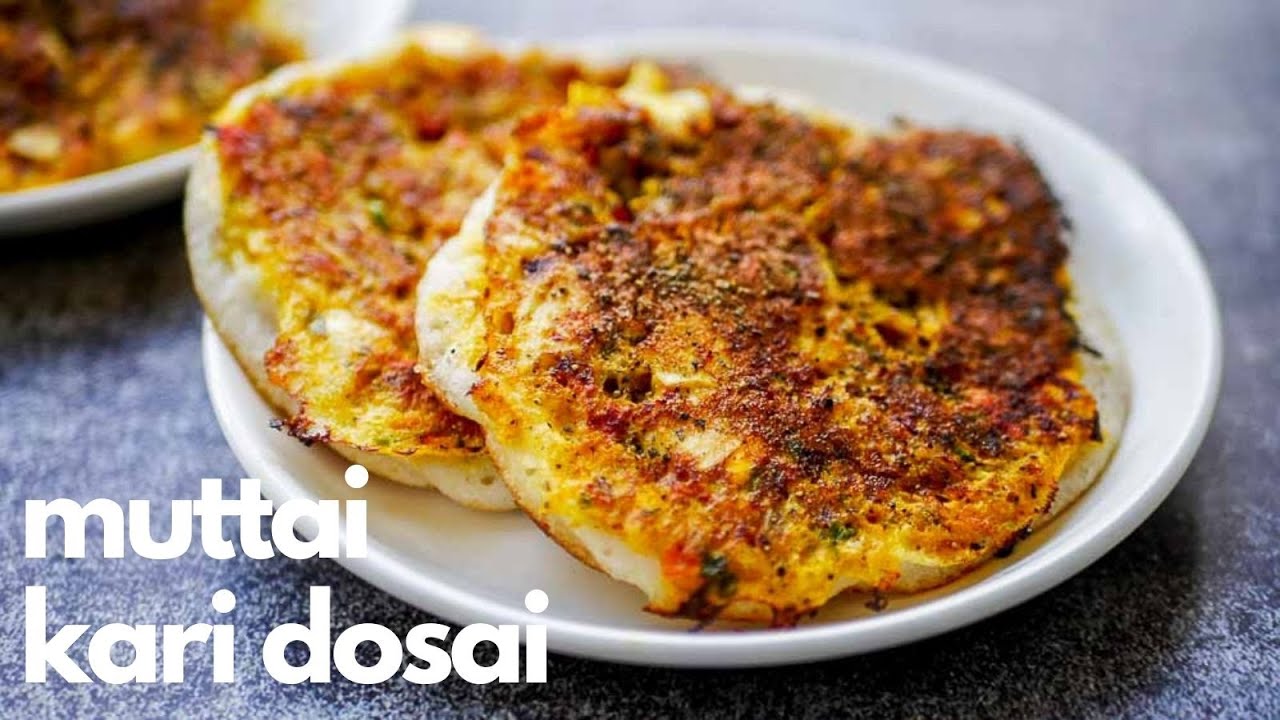 Muttai Kari Dosai - Egg Masala Dosai Recipe Made with Boiled Eggs and ...
