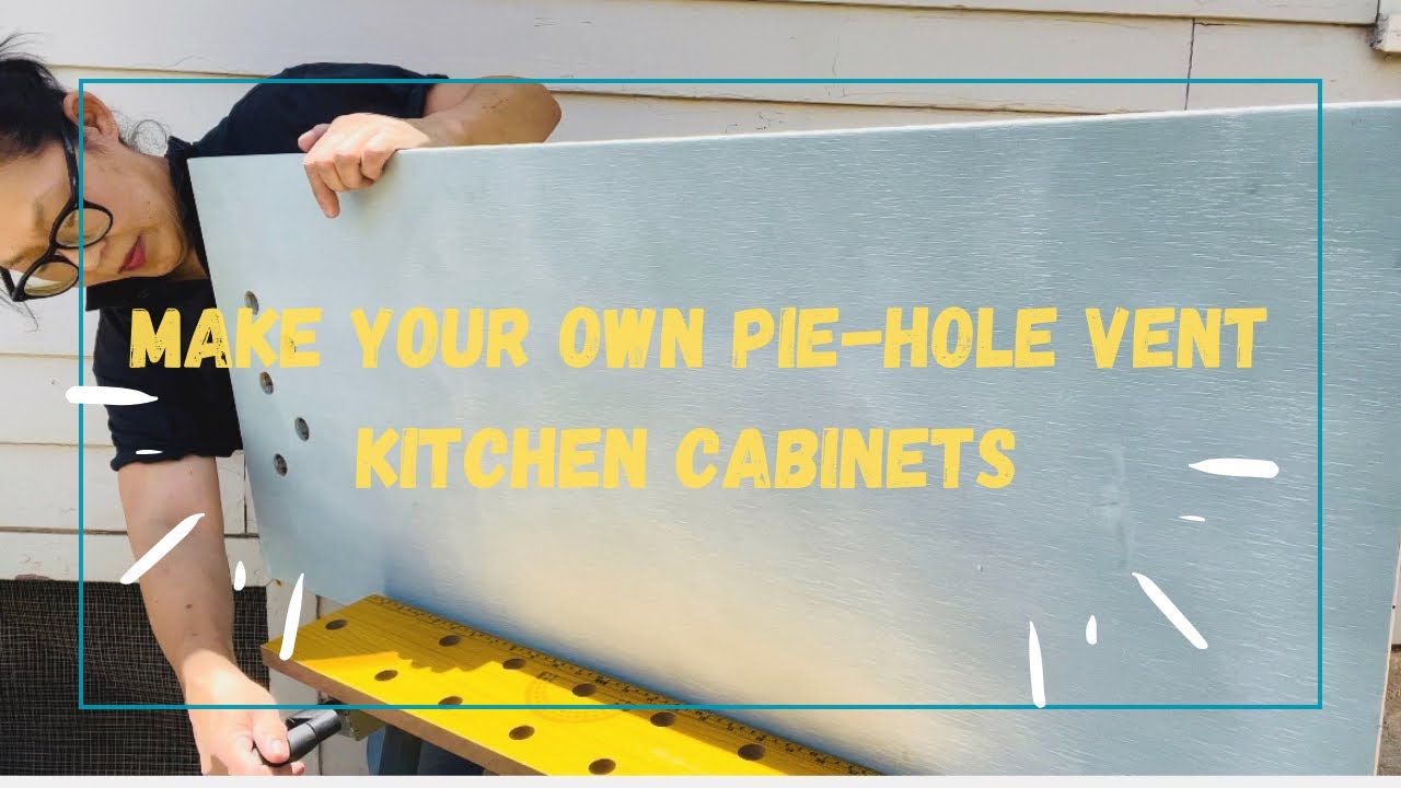 Kitchen Pantry Cabinets with DIY Pie Vents For Small Spaces - YouTube