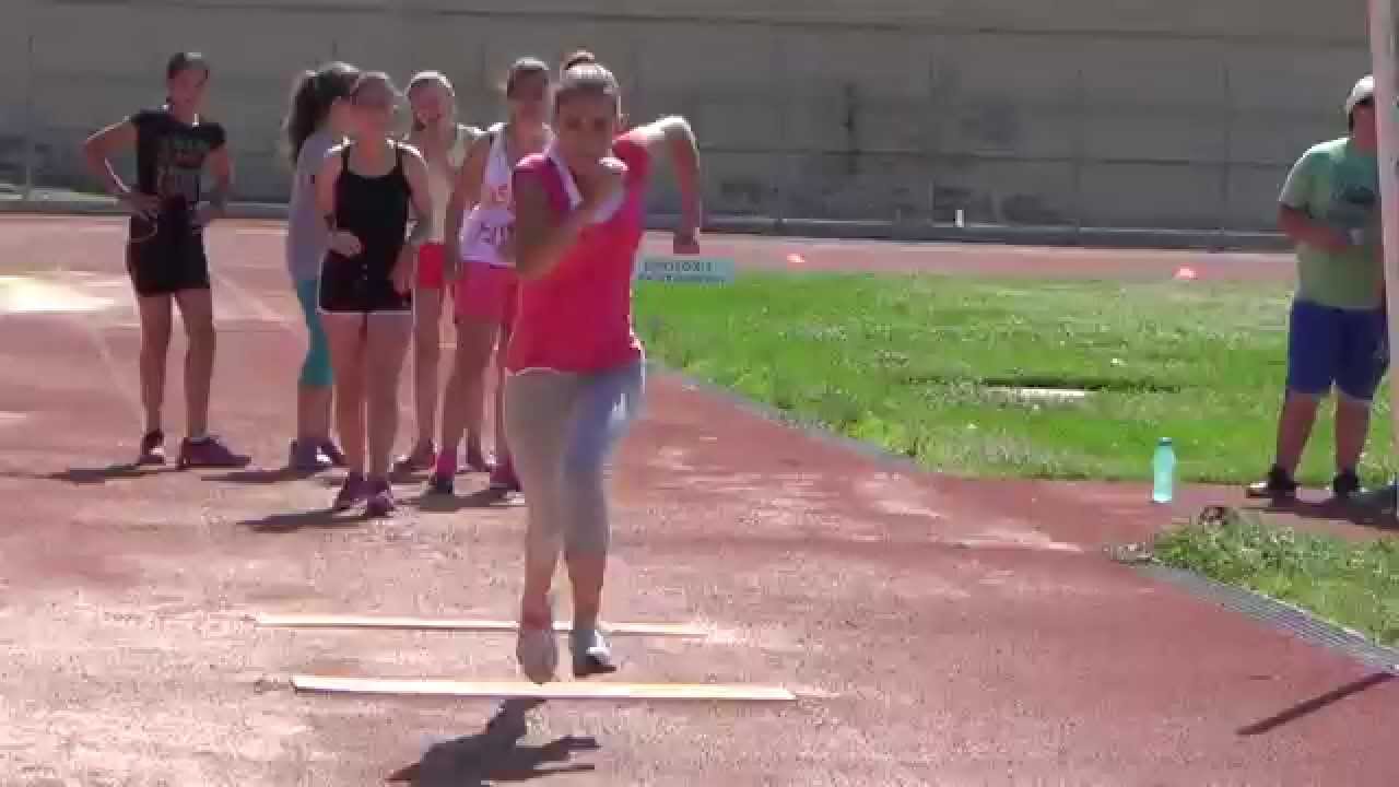 Local Olympics: long jump girls 1 - YouTube