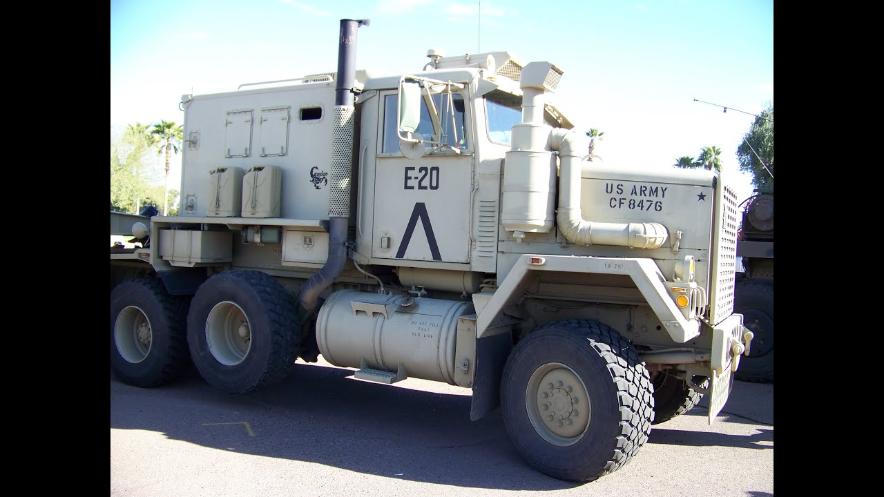 A More Detailed Look At An AM General XM920A1 And M870A1 Trailer - YouTube