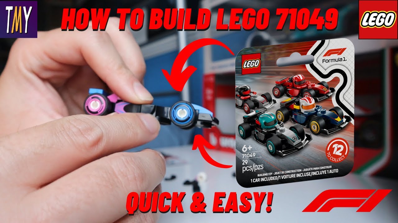 How To Build Lego Formula 1 Miniature Car - 71049 - Very Simple Step By ...