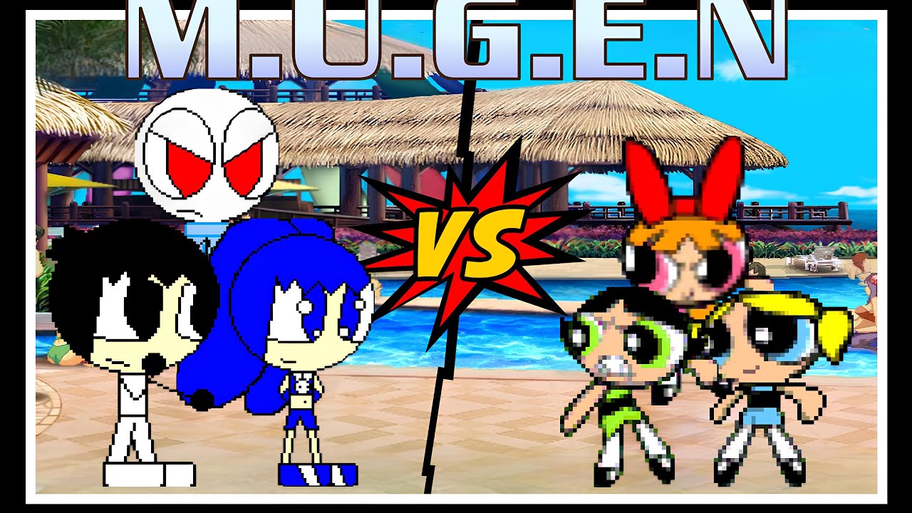 [MUGEN] Megaten, Shago & Weaker vs. Blossom, Bubbles & Buttercup - YouTube