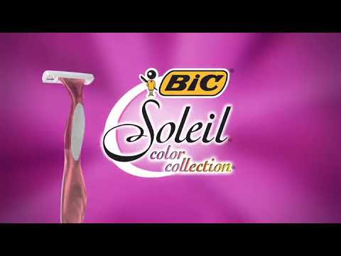 BIC Soleil Color Collection Disposable Razors for Women, 3 Blades ...