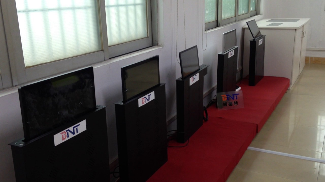 Motorized LCD Monitor Lift All Models - YouTube