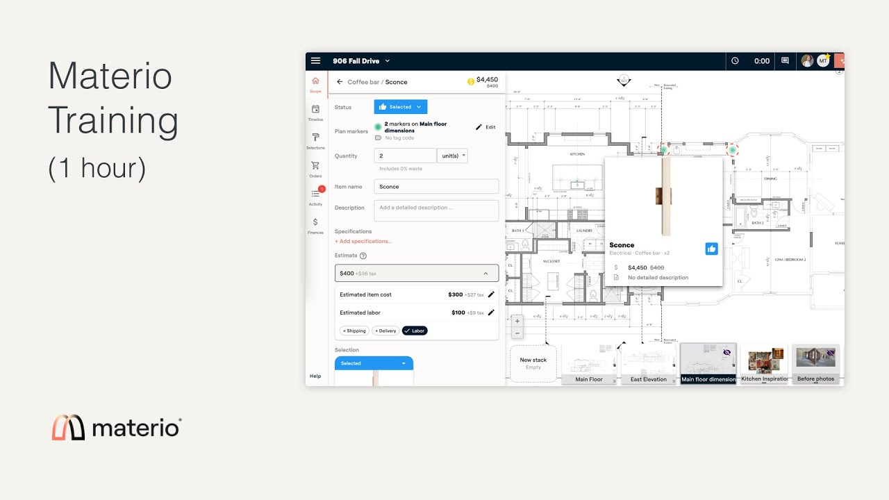 Materio live training on Design and Build projects - YouTube