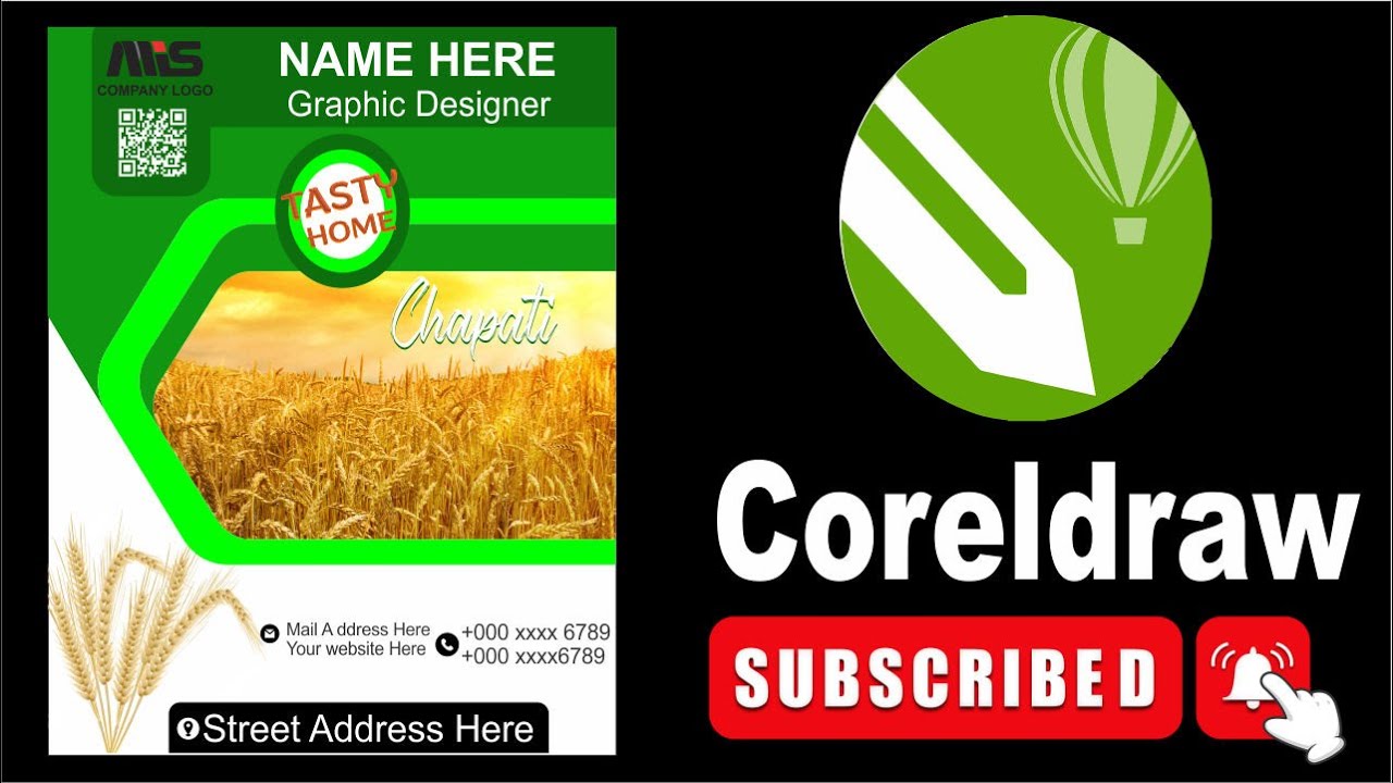 How To Create Bread & Chapati Packet Design Using CorelDraw - Latest ...