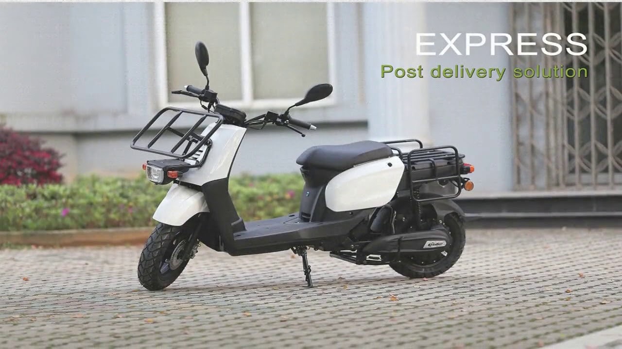ecokargo electric delivery scooter factory - YouTube