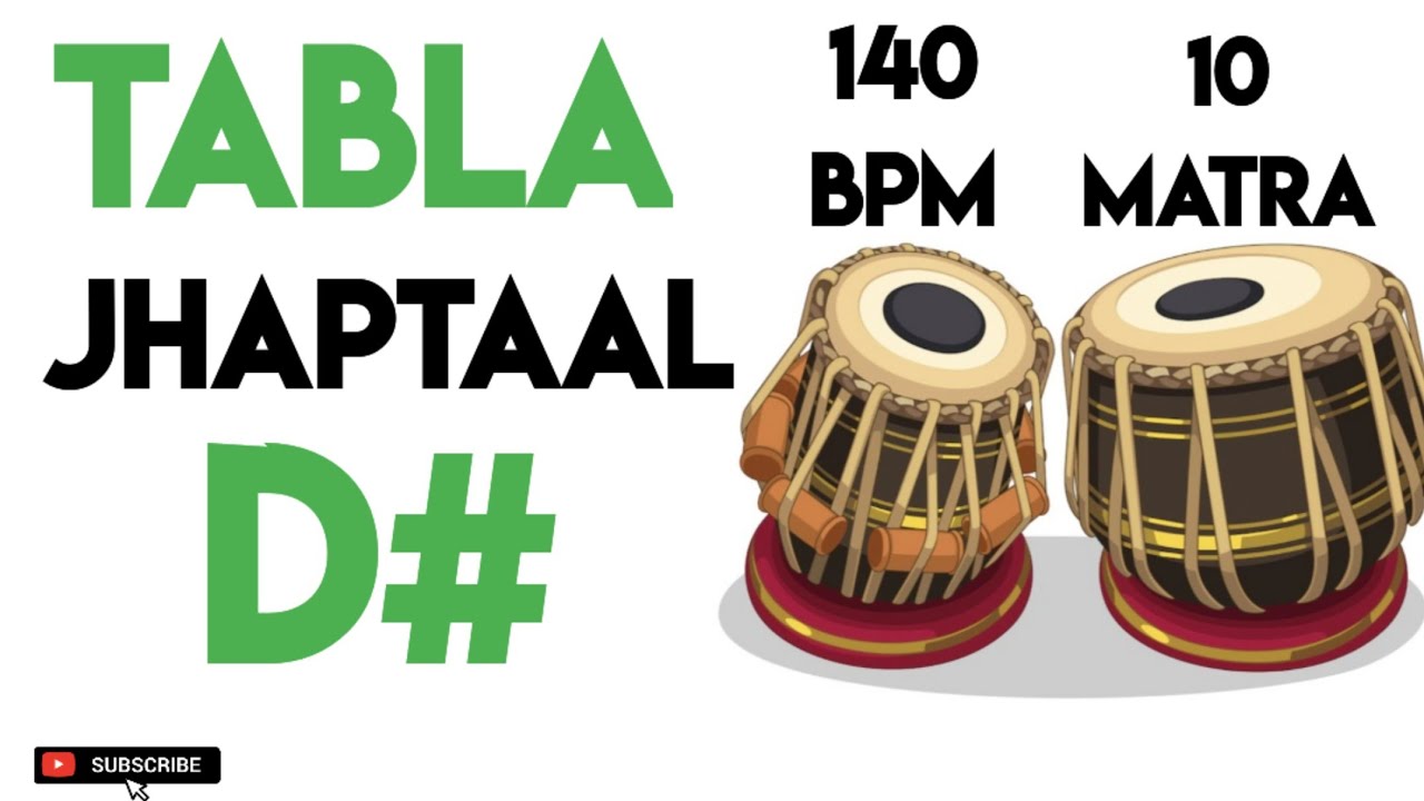 JhapTaal Tabla Loop 140 Bpm | D# Scale | 10 Matra | #muzzico - YouTube