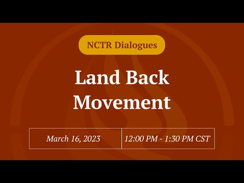 NCTR Dialogue: Land Back - YouTube