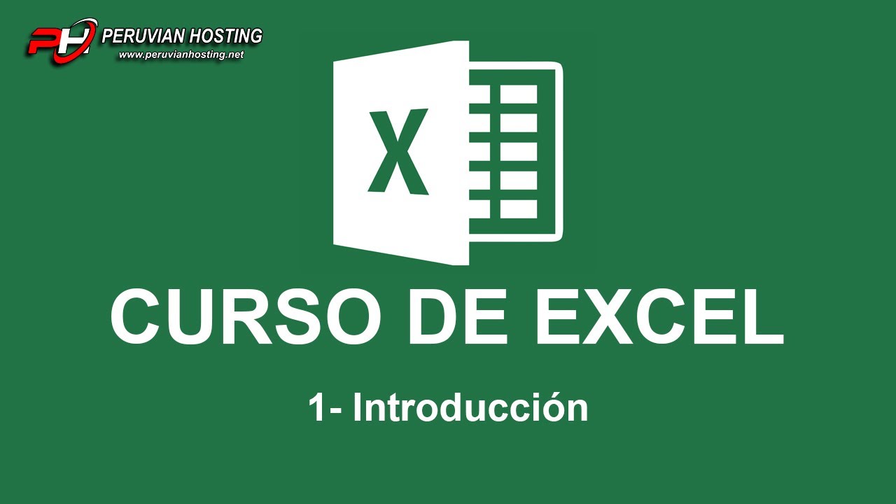 Introducción – 1 Curso de Excel - YouTube