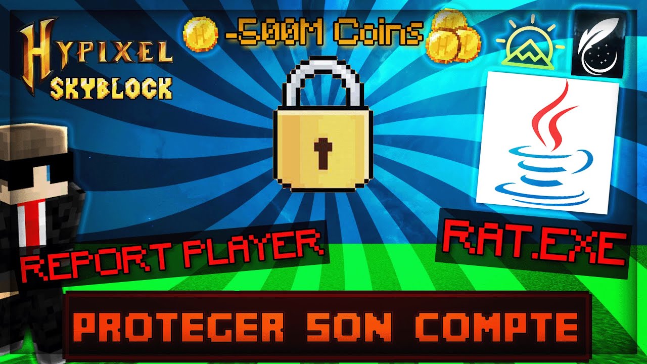 COMMENT Se PROTEGER Contre Le RAT & LE SCAM TOUT SAVOIR & Comment REPORT, & Hypixel Skyblock [FR ...