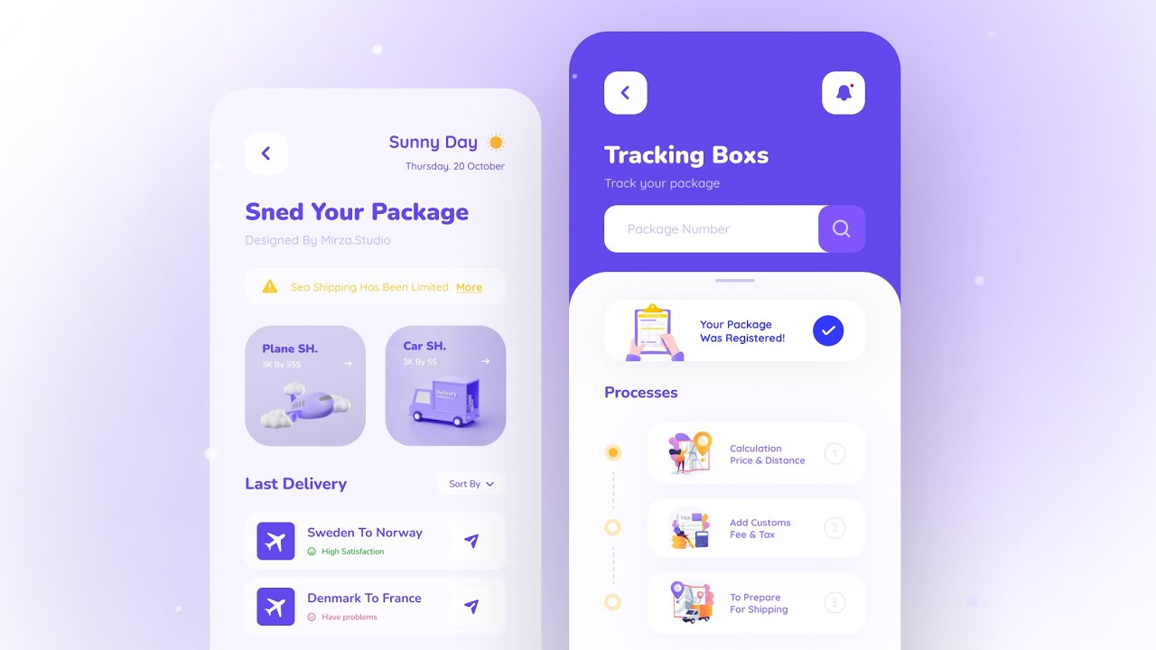 ️ Shipping App (UX UI Design) - YouTube