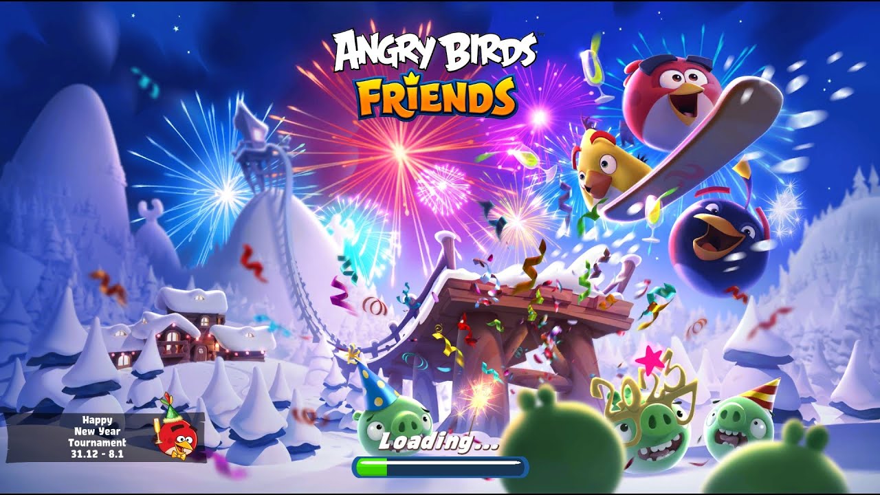 Angry Birds Friends. Happy New Year 9. 3 stars. Passage from Sergey ...