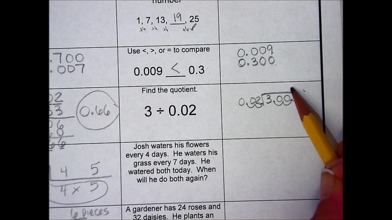 Spiral Review Week Six D4 6 - YouTube