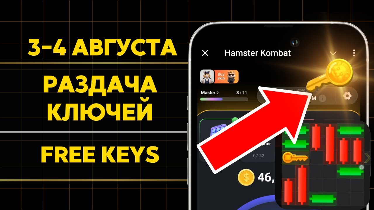 КЛЮЧ В ХАМСТЕР КОМБАТ 3-4 АВГУСТА HAMSTER COMBAT KEYS GENERATOR - YouTube