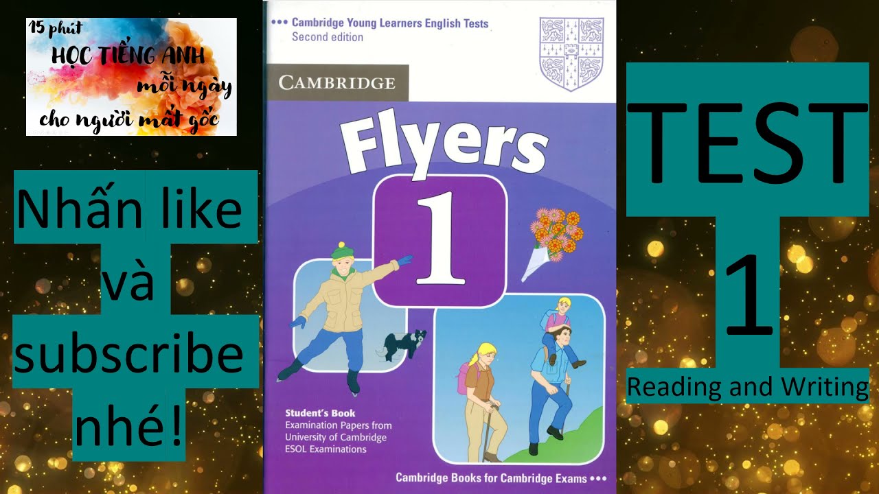 F1-T1-RW Cambridge Flyers 1-Test1-Reading and Writing (Answer Key ...