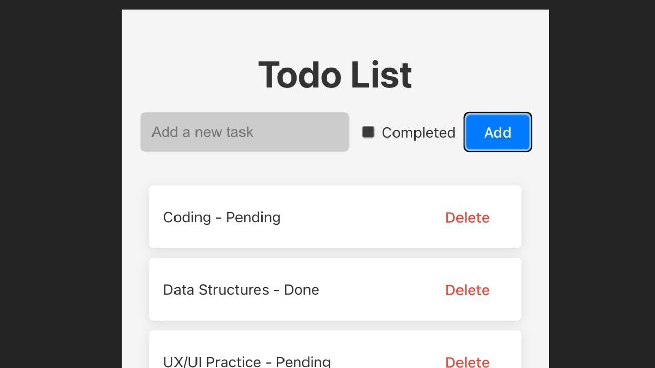 Spring Boot Project Todo List Full Stack Project With React And Mysql 3921
