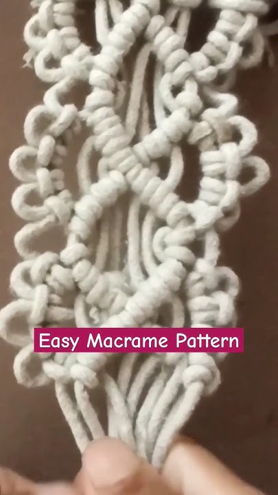 Macrame Pattern #shortsfeed #shortsviral #viral #macramecreation #macrame #macrametutorial #diy ...