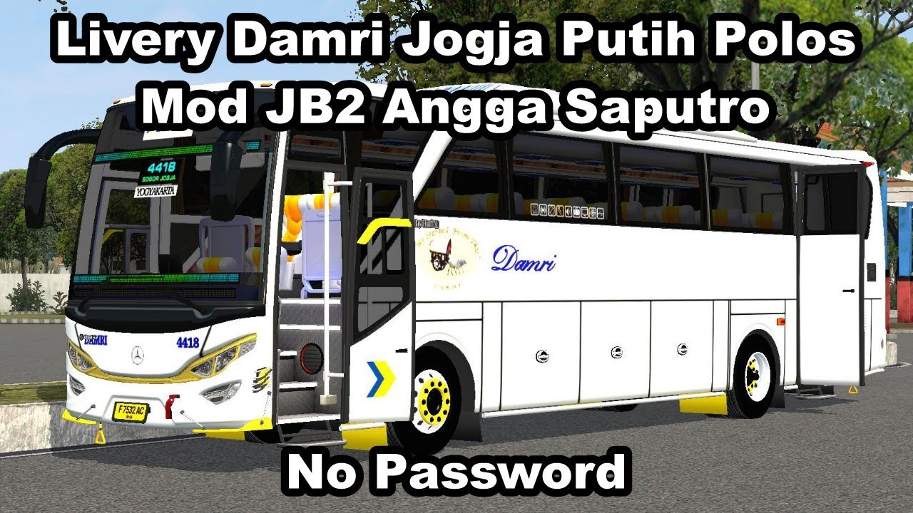 Share Livery Damri Putih Polos || Mod JB2 Angga Saputro || Bus ...