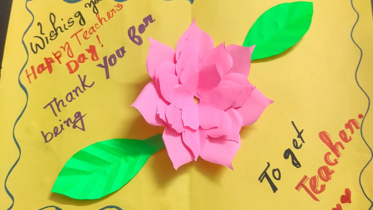 paper cards making for teachers day celebration #diy #papercraft # ...