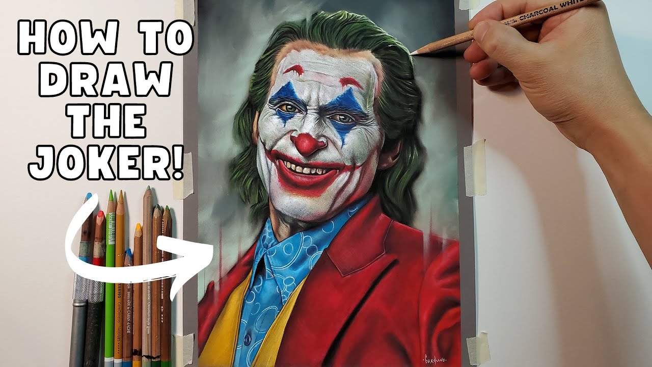 Drawing The Joker Joaquin Phoenix | artofgarduno - YouTube