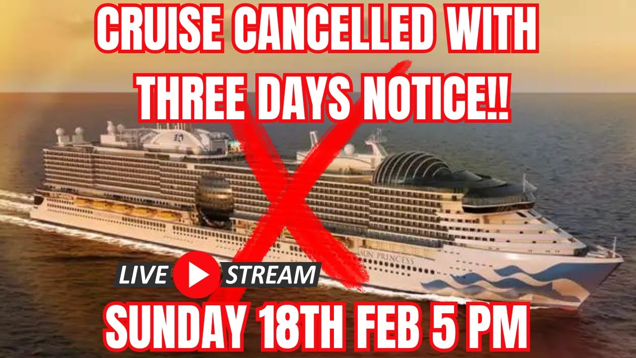 Sun Princess Cancelled Live Stream | What Do We Replace It With? - YouTube