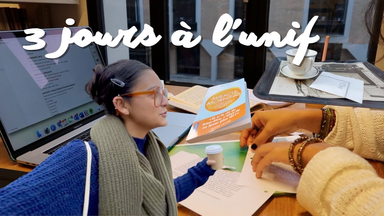 3 jours dans ma vie à l'université 🤓📚☕️ (vlog semaine étudiante #4 ...