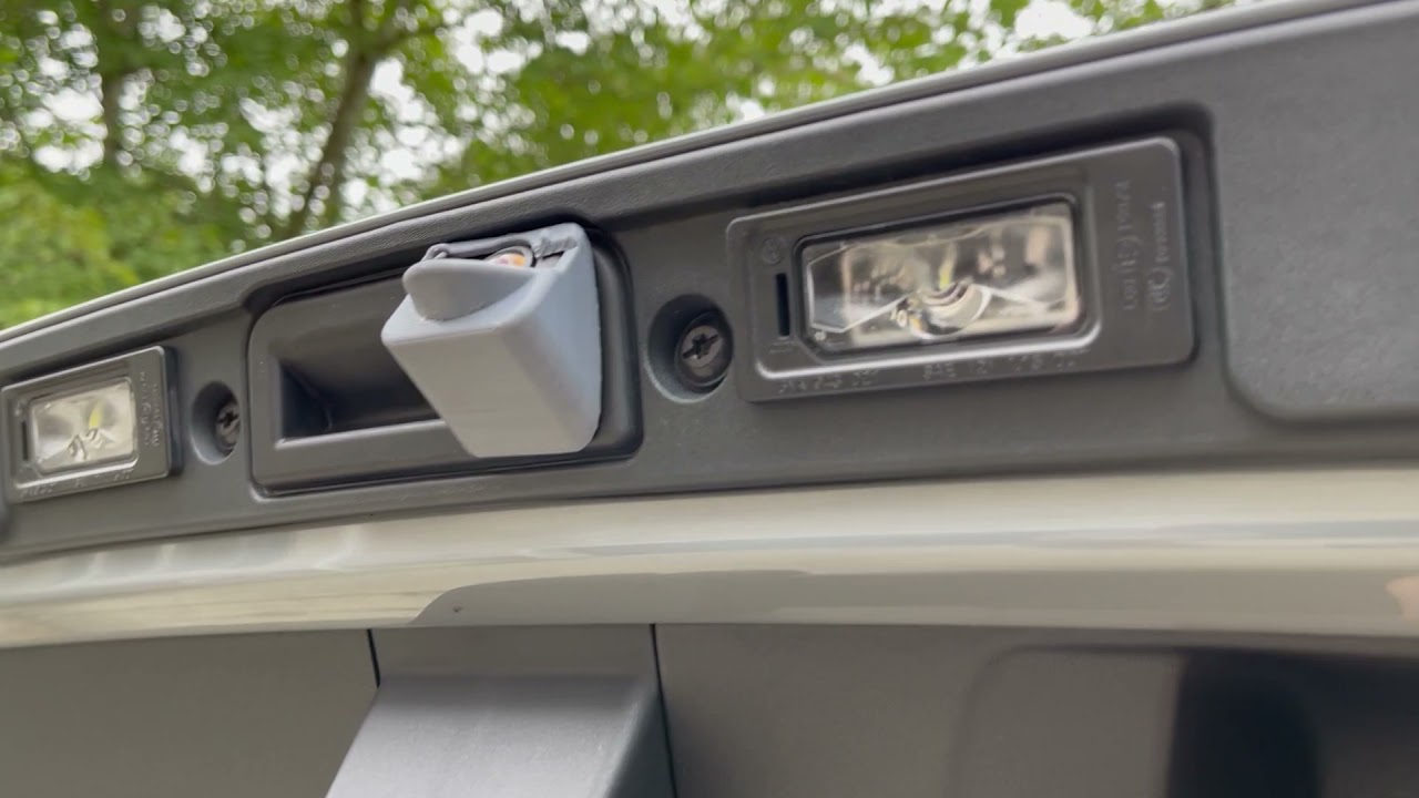 VW ID.4 Backup Camer Hood in gray - YouTube