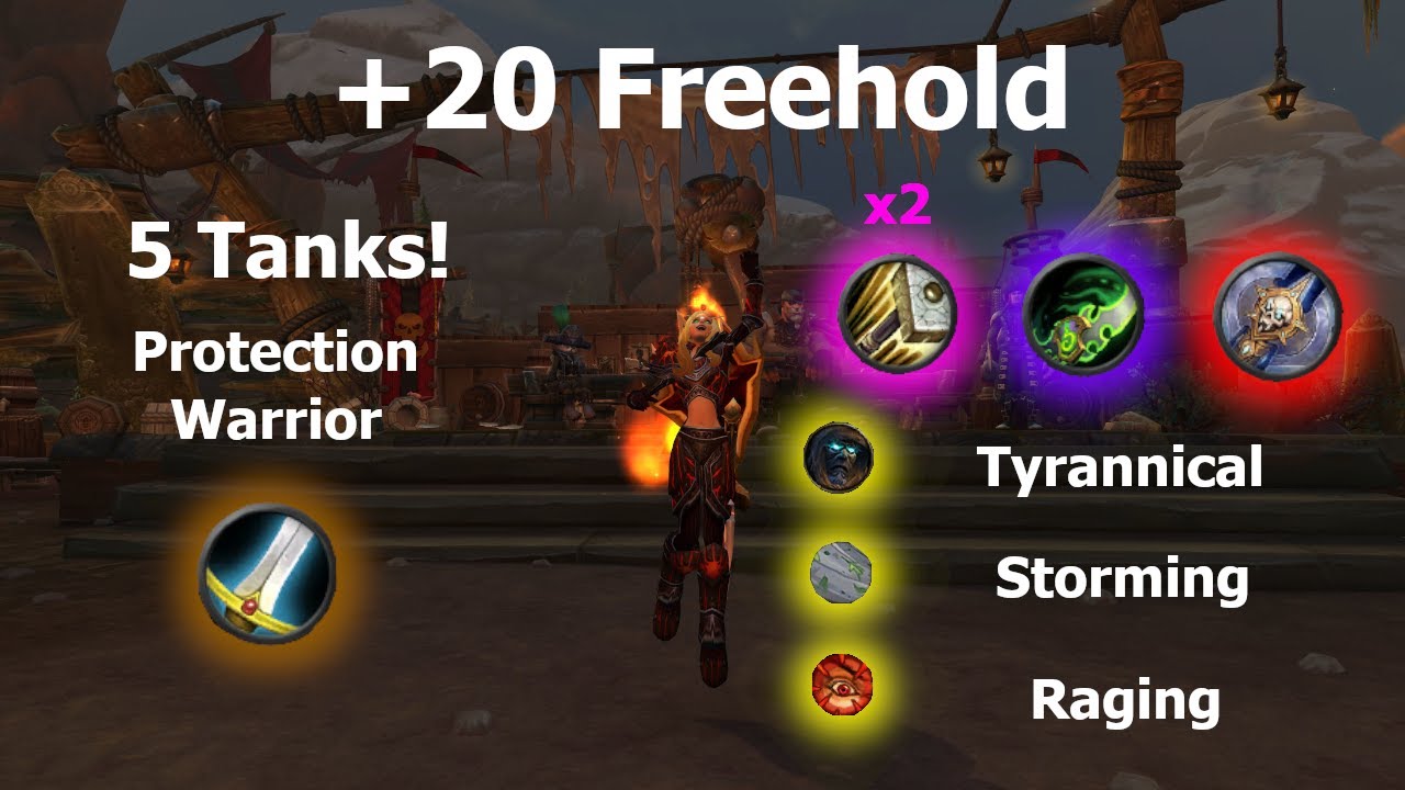 +20 Freehold All Tanks! | Protection Warrior PvE | WoW DF S2 (10.1.7 ...