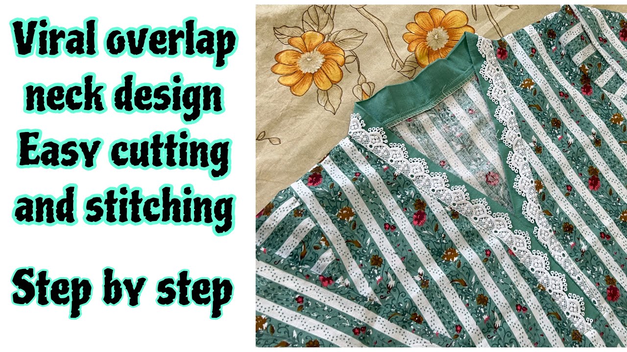 Trending overlap v neck design cutting and stitching/how to make ...