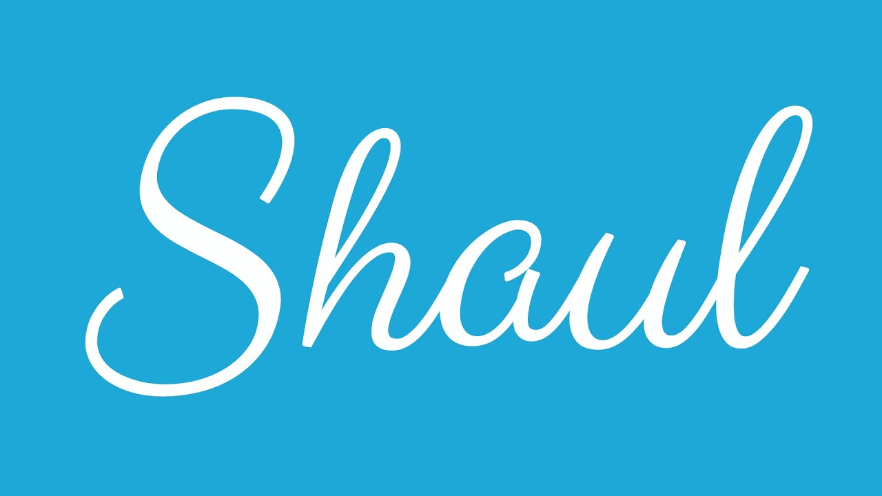 Learn how to Write the Name Shaul Signature Style in Cursive Writing ...