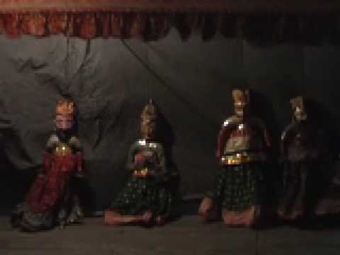 Travel India- Traditional Indian Rod puppet 印度民间的提绳木偶戏 - YouTube