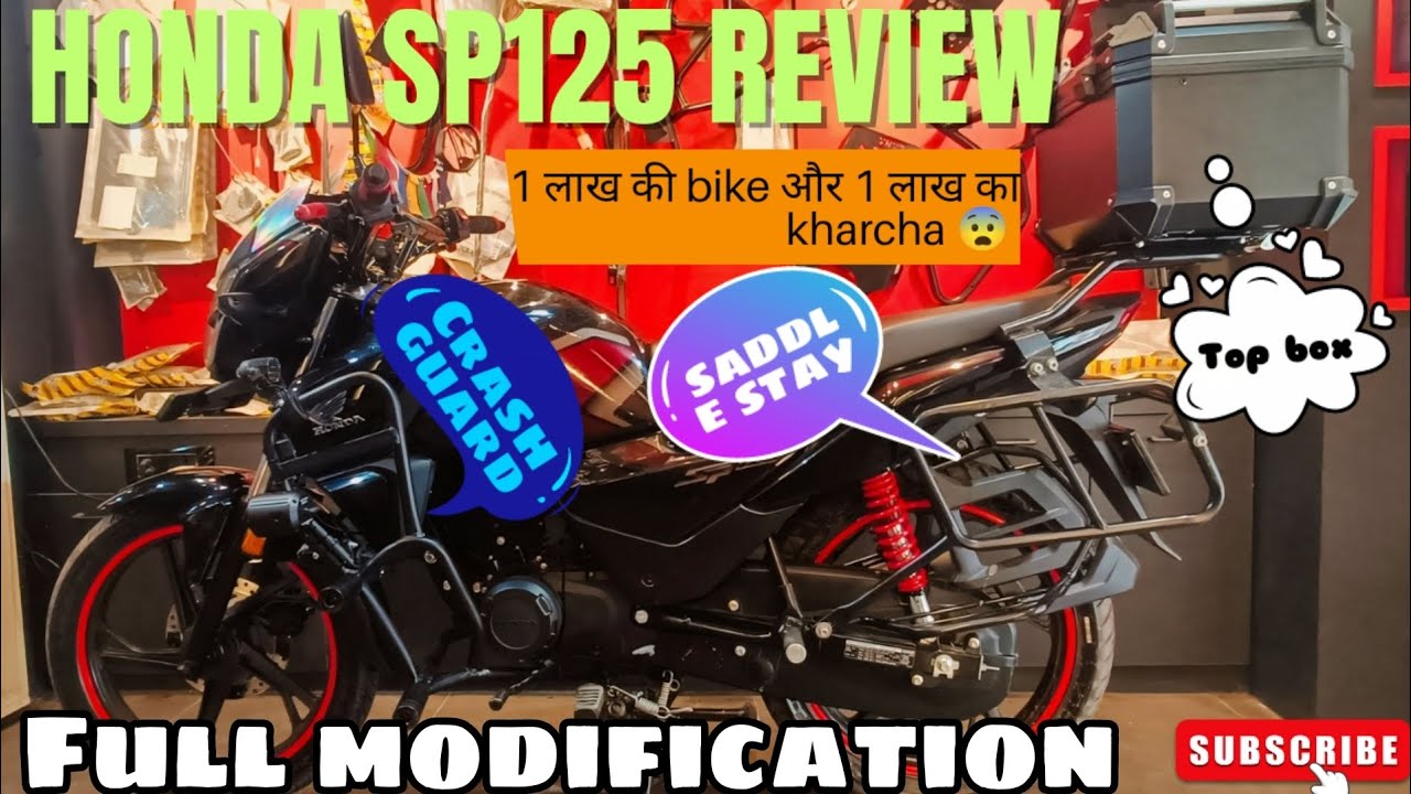 BEST MODIFICATION FOR HONDA SHINE SP 125 | FULLY LOADED | CHEAPEST ...