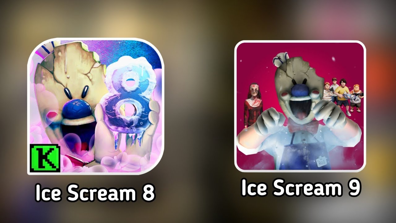 Ice Scream 8 Full Gameplay VS Ice Scream 9 Full Gameplay - YouTube