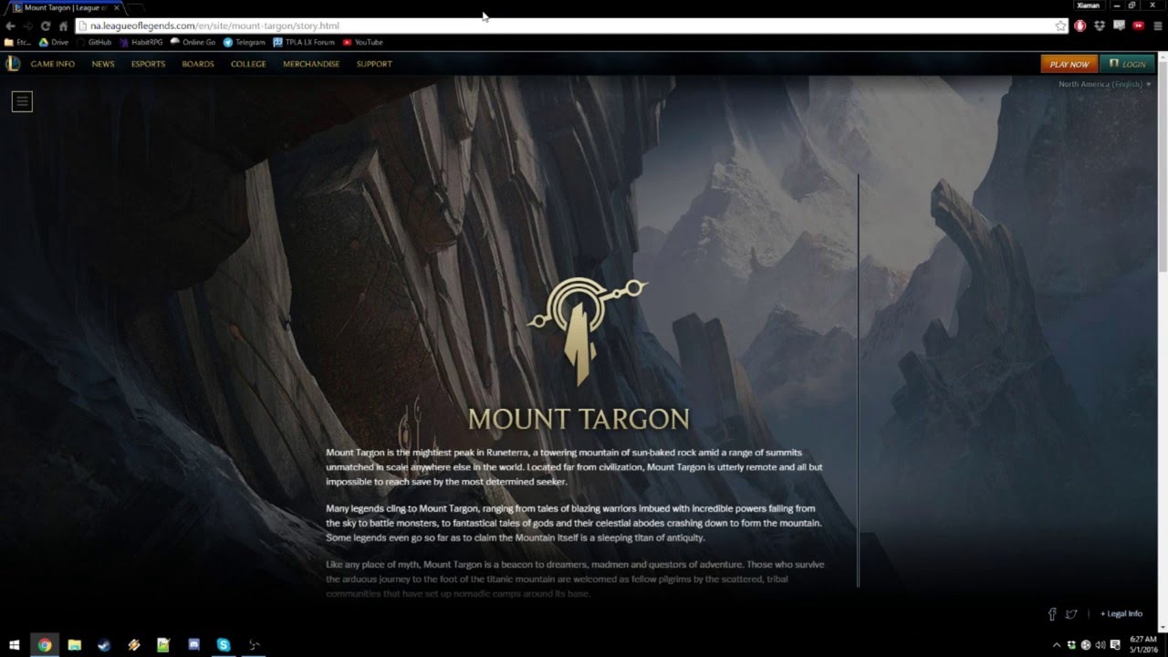 League of Legends Story Time - Mount Targon - YouTube