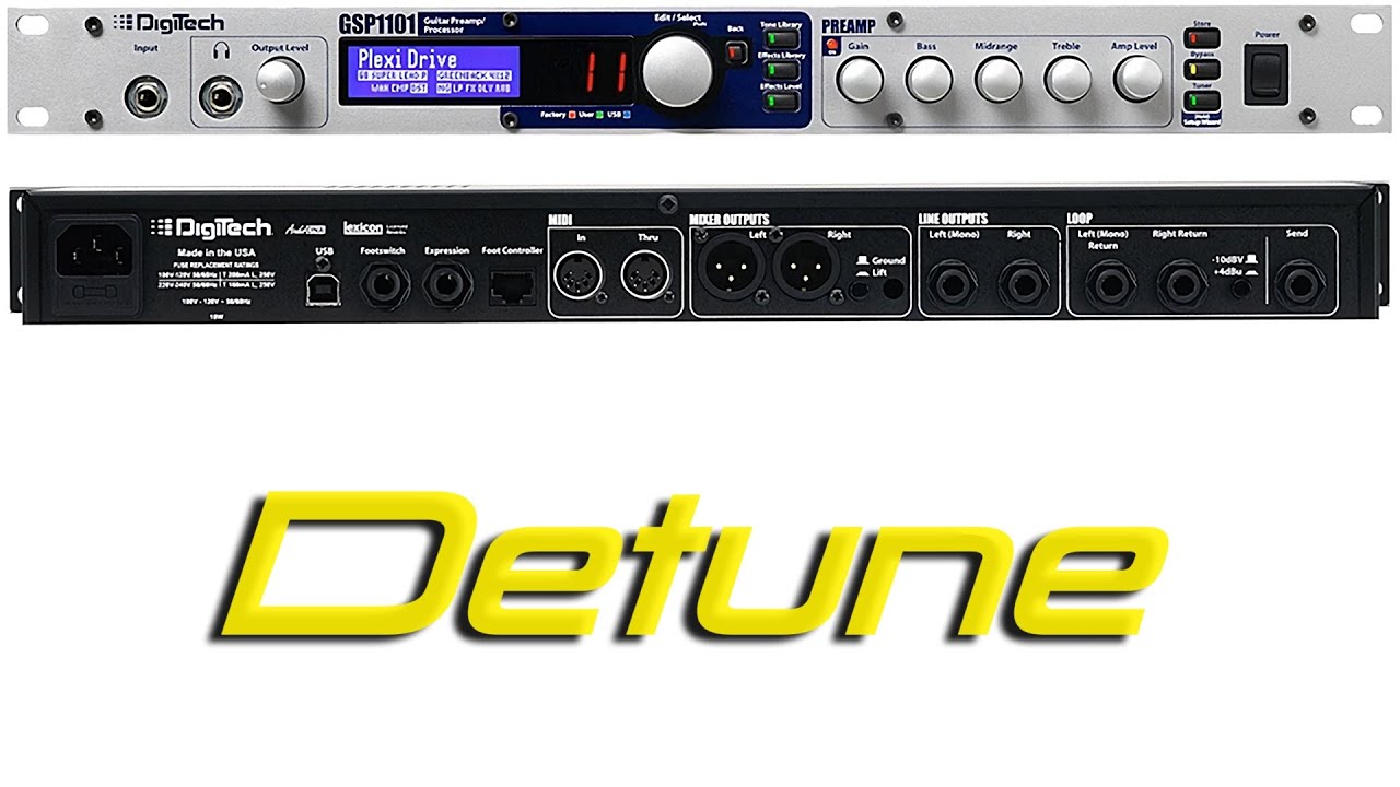 DIGITECH GSP 1101 - DETUNE - YouTube