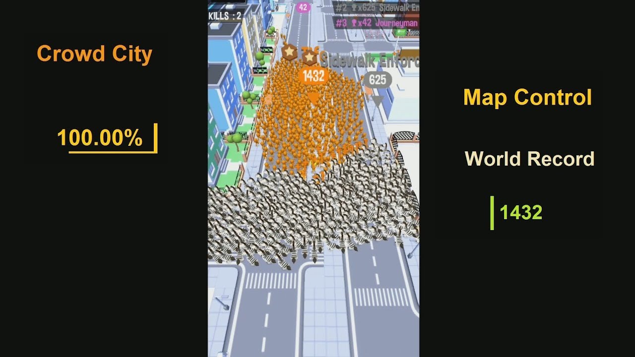 Crowd City World Record 1432 - YouTube