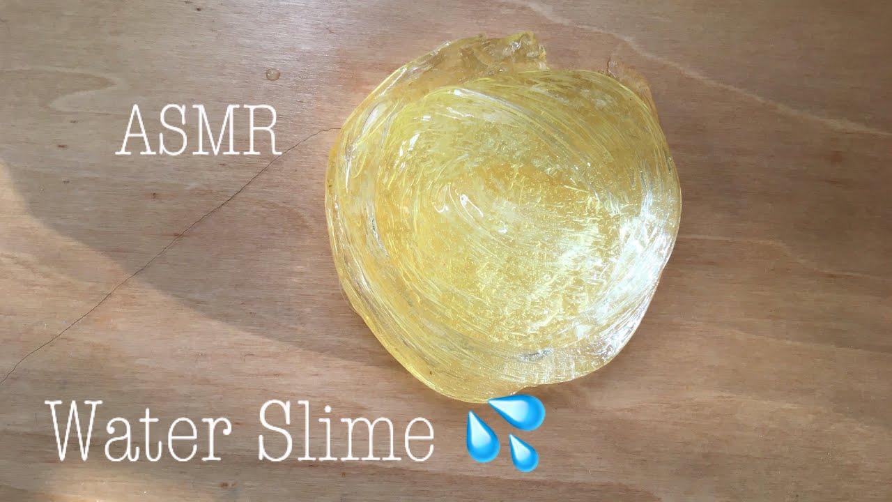 How to make jiggly water slime at home! ASMR water Slime 💦 - YouTube