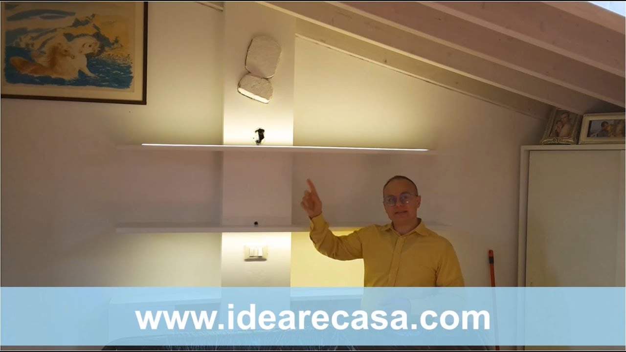 Mensole illuminate a Led in Camera da Letto - YouTube