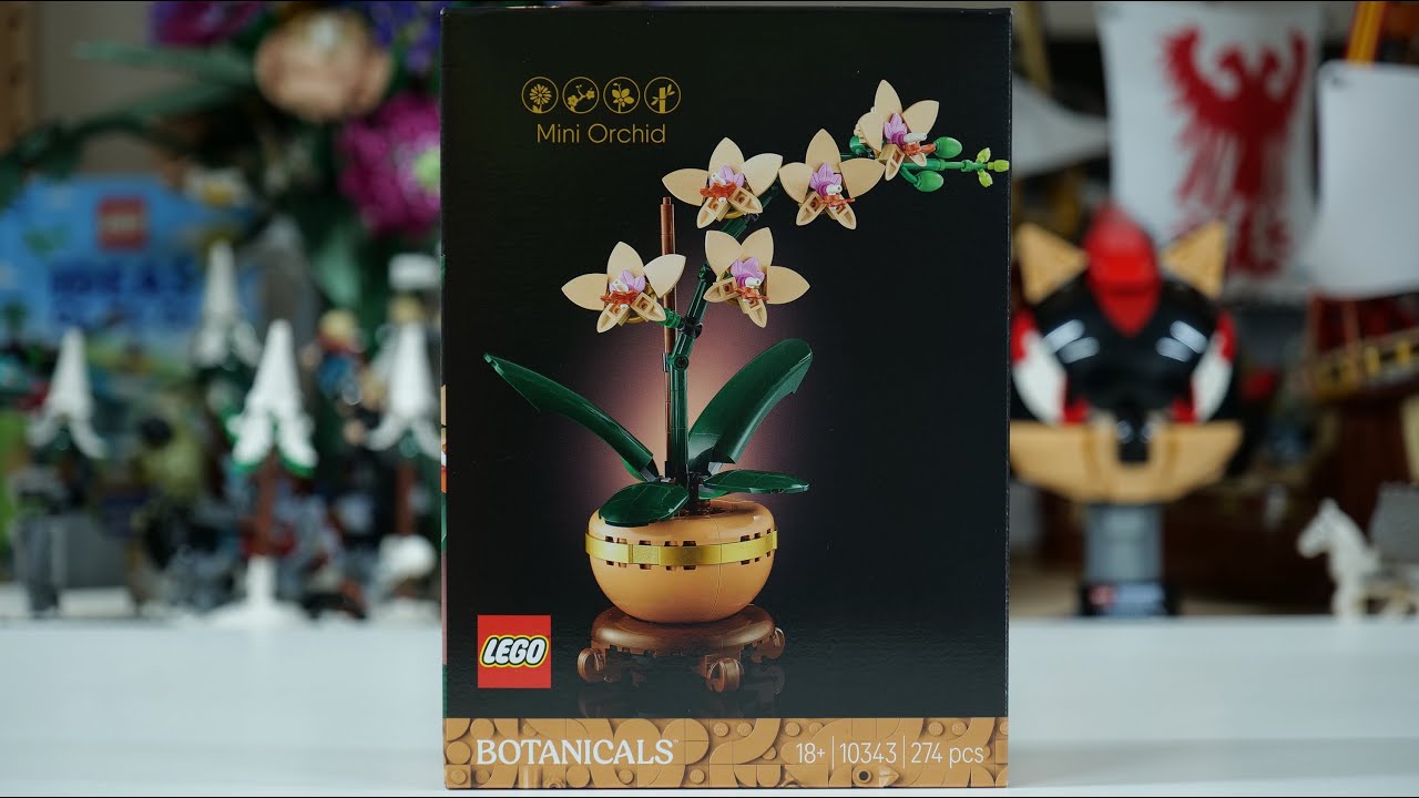 LEGO Botanicals 10343 Mini Orchid - LEGO Speed Build Review - YouTube