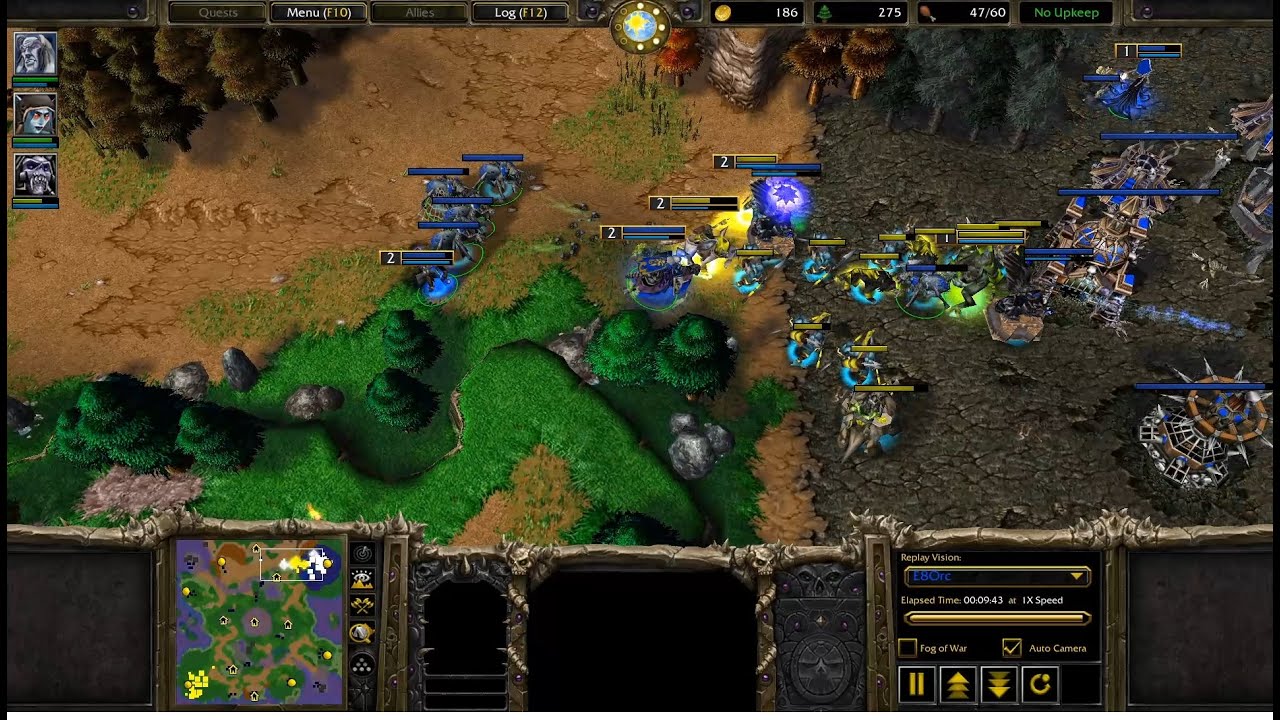 Warcraft III League 2022 Sep1 E8Orc(U) v D4rK(O) MAPS- Last Refuge V1.5 ...