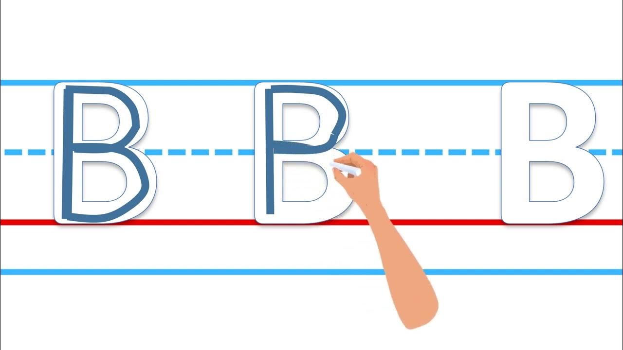 How to write the letter B | letter B | kids vocabulary | Trace the ...