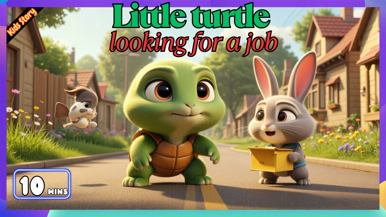 What Happens When a Tortoise Tries to Get a Job?| Childrens stories ...