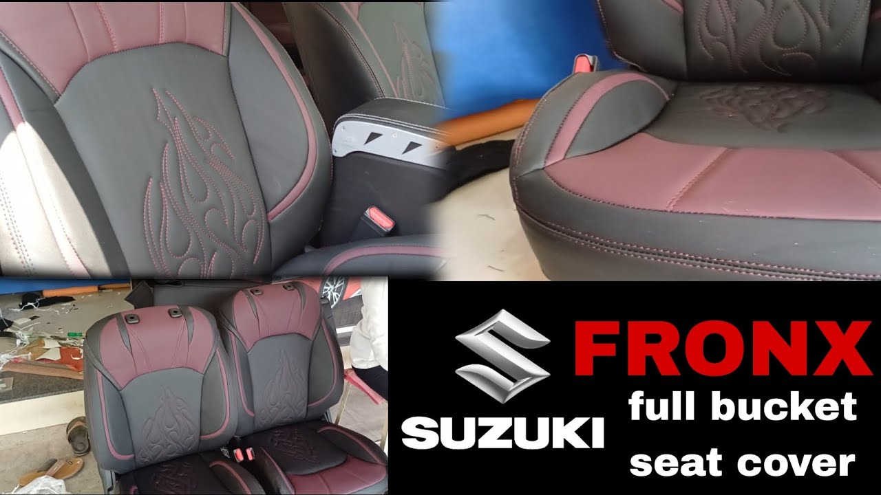 step by step : Suzuki fronx seat full bucket seat cover fitting - YouTube