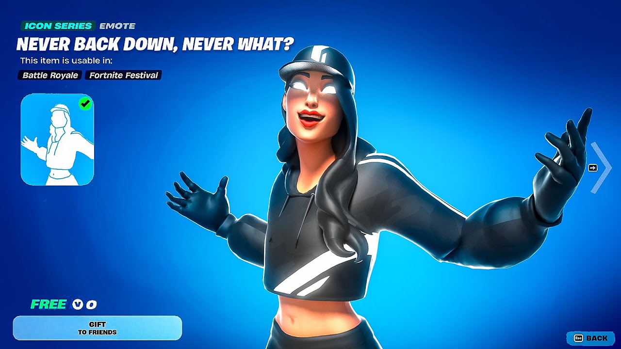 Trolling With "Never Back Down Never What?" Emote! (Fortnite) - YouTube